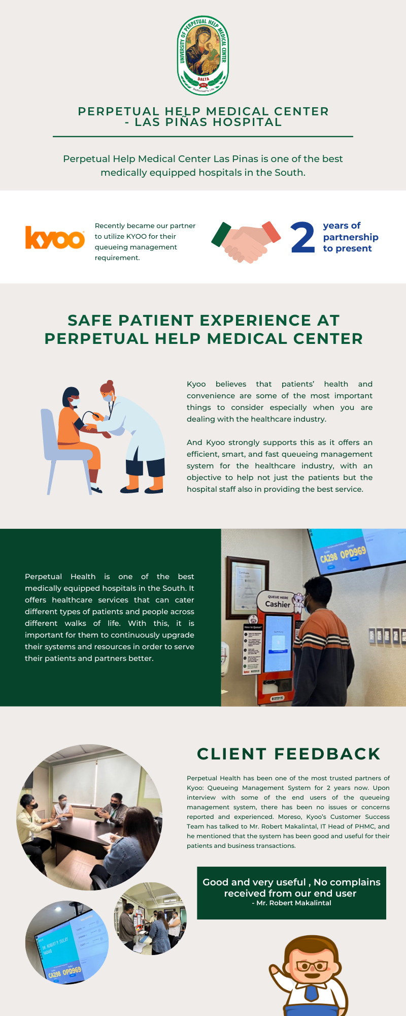 Perpetual Help Medical Center\'s Queueing Journey With Kyoo - Kyoo